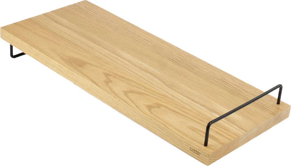 GADSBY Long Oak Angled Display Riser | Holleys Fine Foods